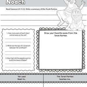 Weekly Torah Portion Activity Book - Etsy
