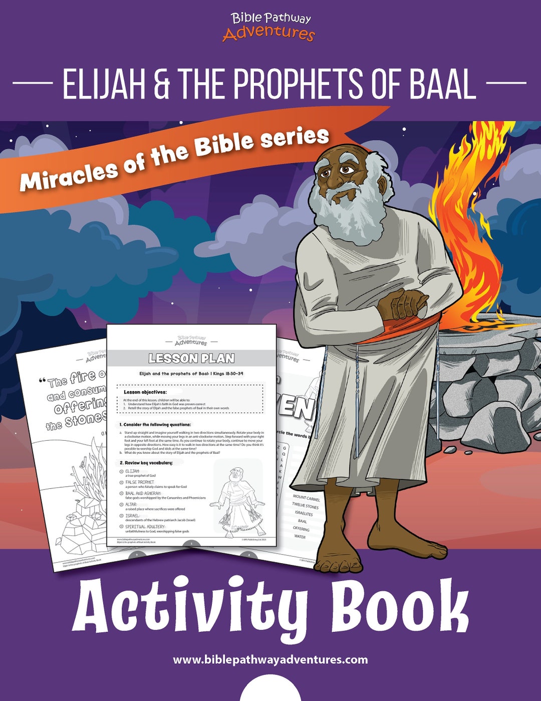 Bible Miracles: Elijah and the Prophets of Baal Activity Book - Etsy