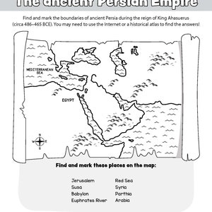 The Story of Esther Bible Activity Book - Etsy