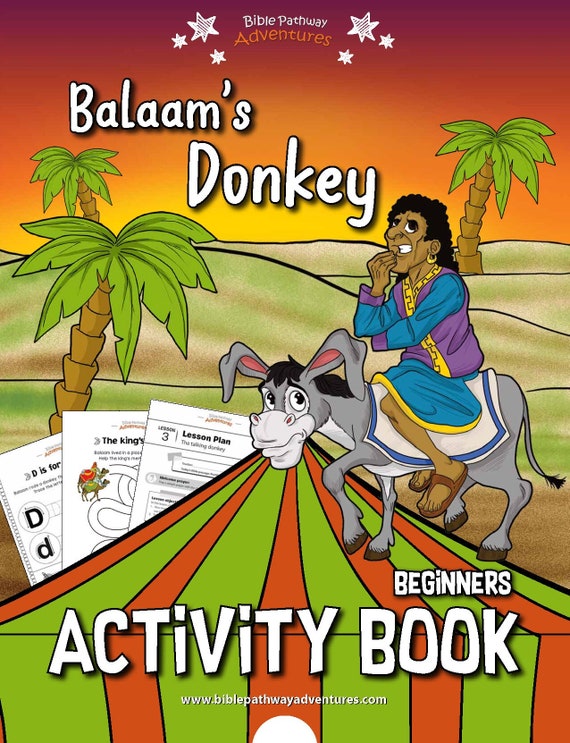 Balaam's Donkey Coloring Activity Book | Etsy