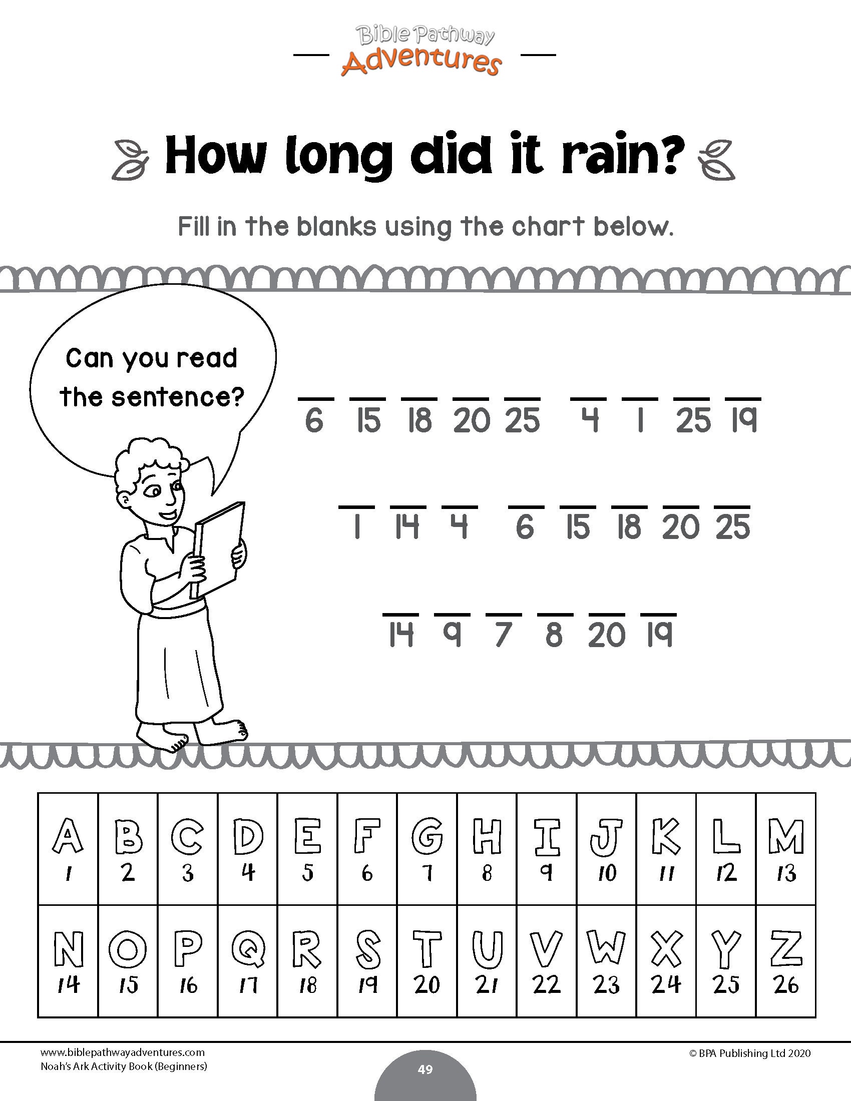 Noah's Ark Coloring Activity Book for Beginners - Etsy