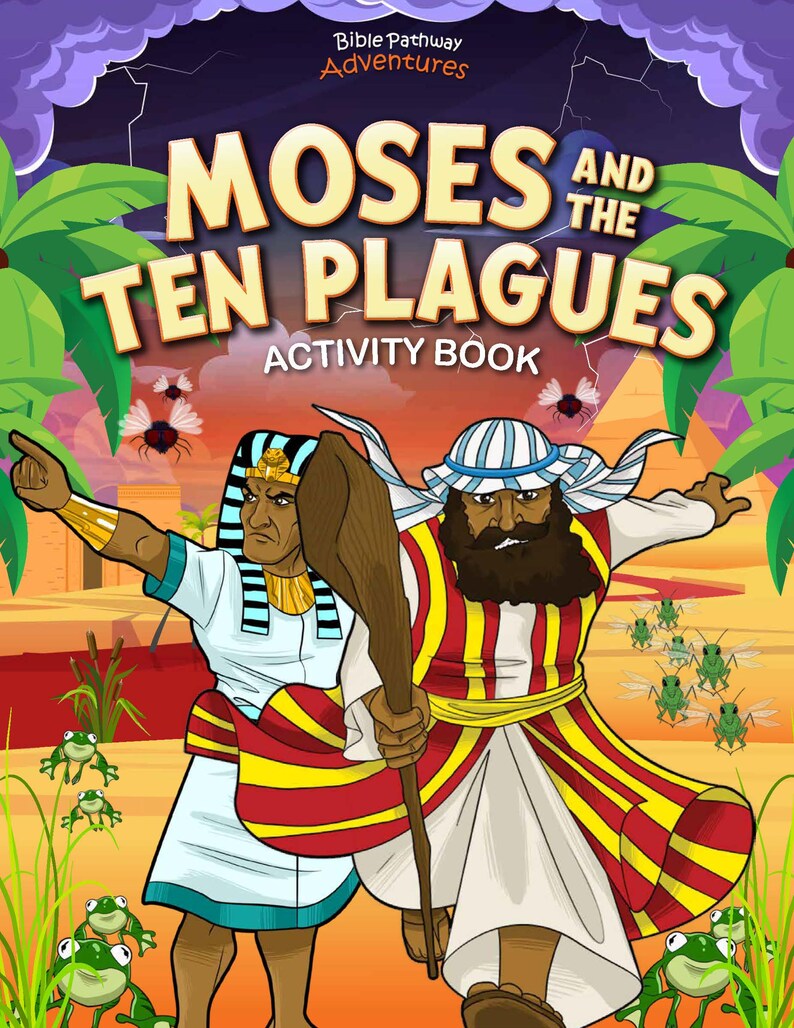 Moses and the Ten Plagues | Printable Activity Book - Etsy