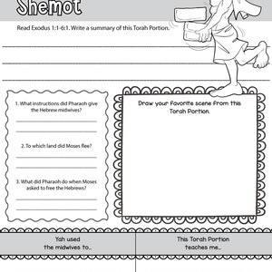 Weekly Torah Portion Activity Book - Etsy Canada