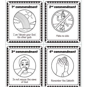 10 Commandments Memory & Match Card Games - Etsy Canada