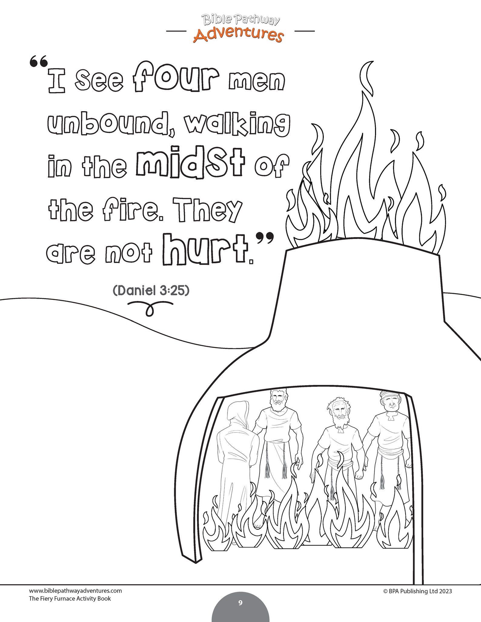 Bible Miracles: the Fiery Furnace Activity Book - Etsy
