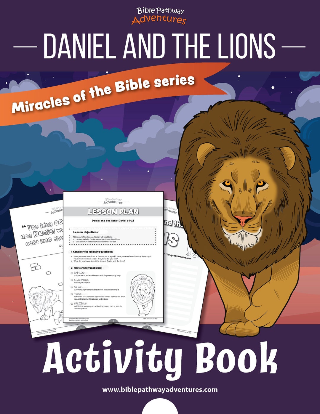 Bible Miracles: Daniel and the Lions Activity Book - Etsy