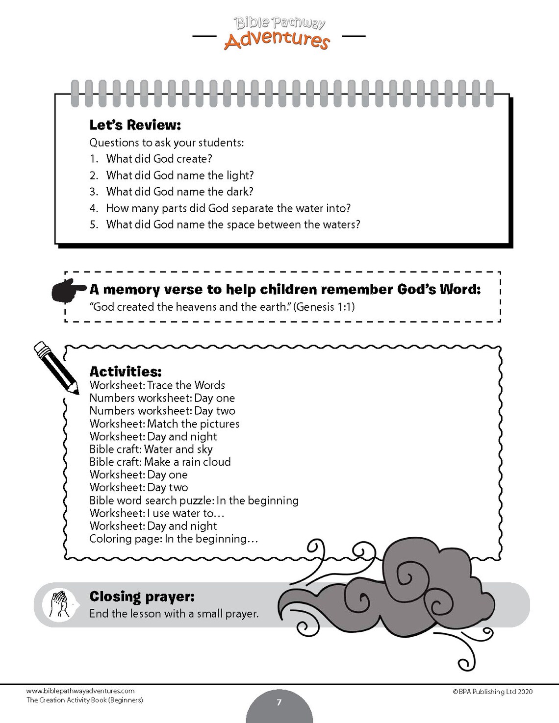 The Creation Activity Book for Beginners - Etsy