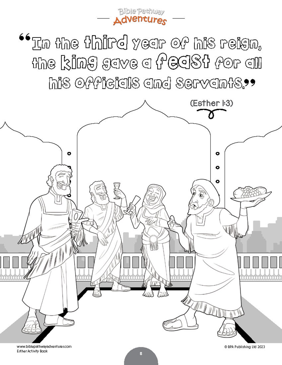 Esther Bible Activity Book - Etsy