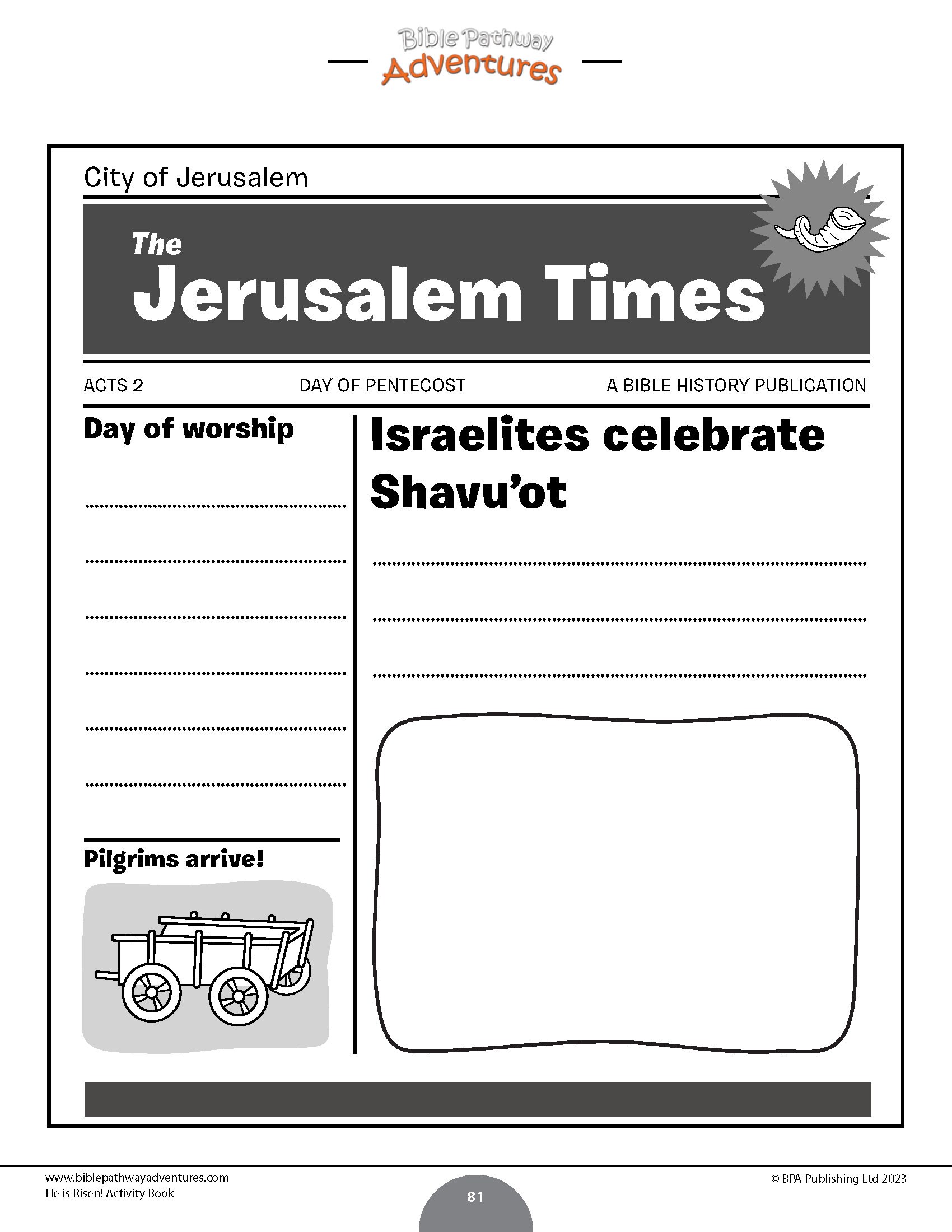 He is Risen Activity Book & Lesson Plans - Etsy