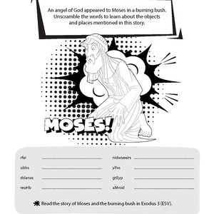 Moses and the Ten Plagues Printable Activity Book | Etsy