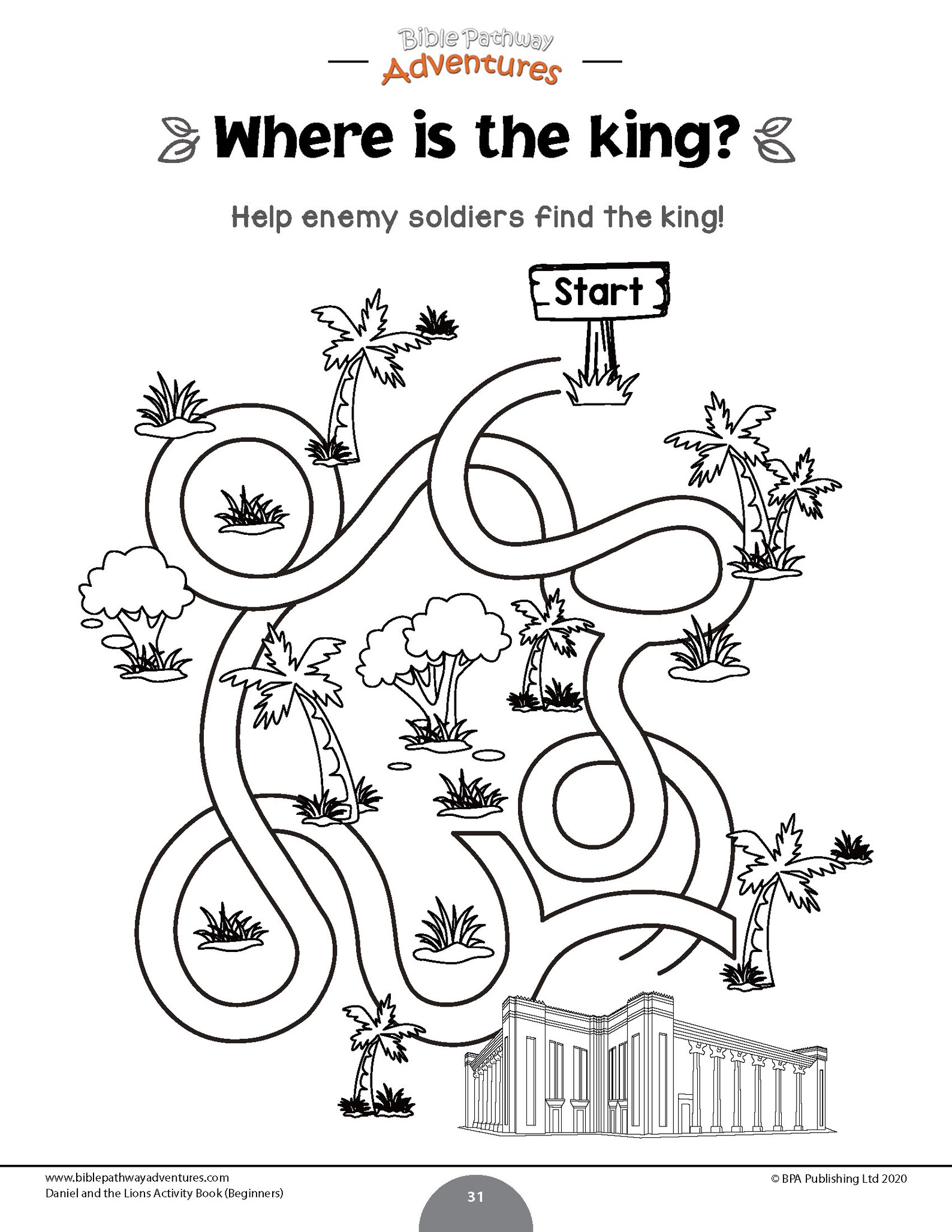 Daniel and the Lions Activity Book for Beginners - Etsy