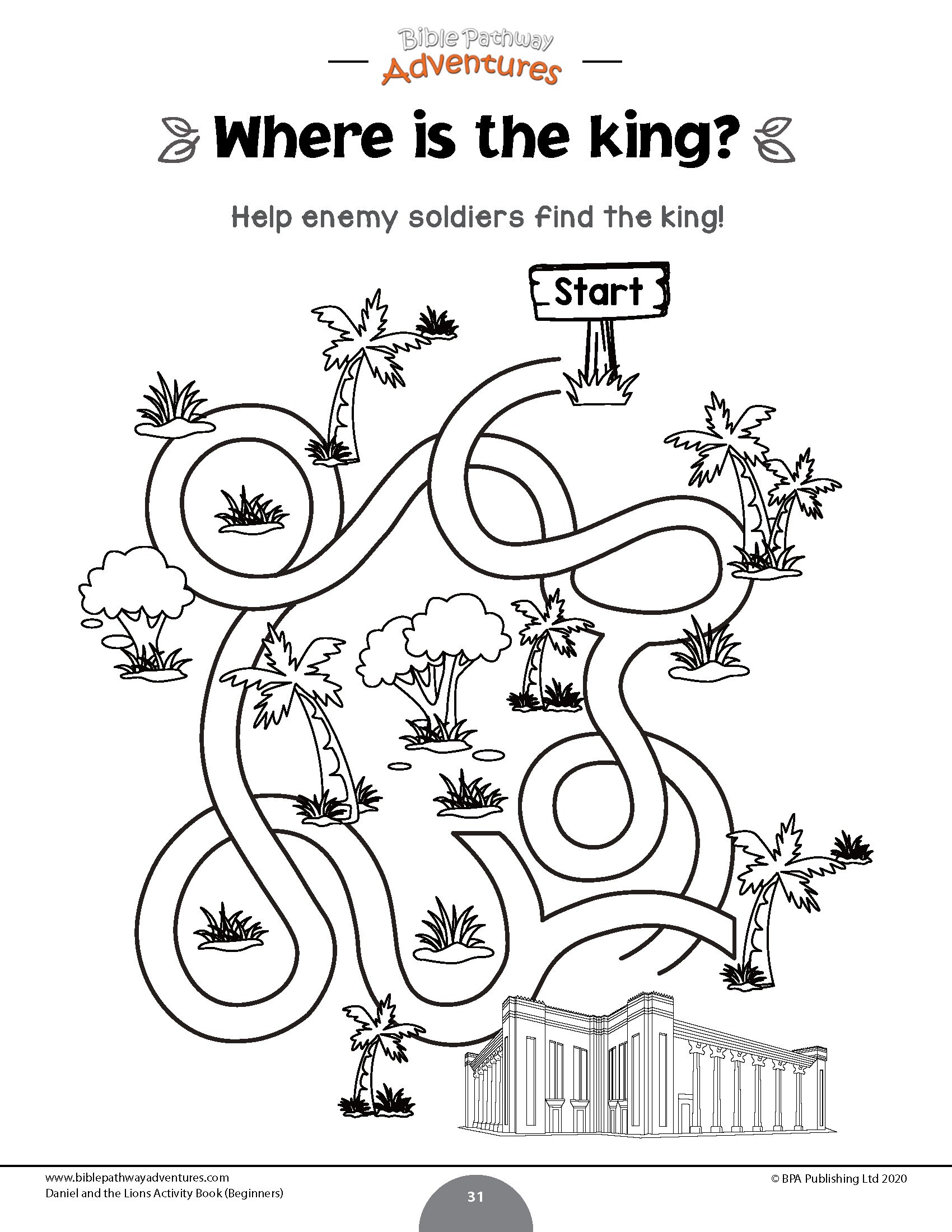 Daniel and the Lions Activity Book for Beginners - Etsy