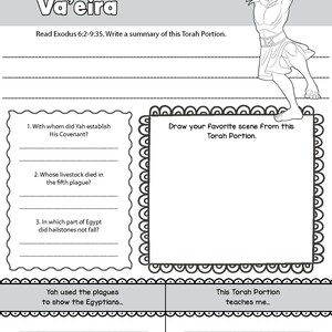 Weekly Torah Portion Activity Book - Etsy
