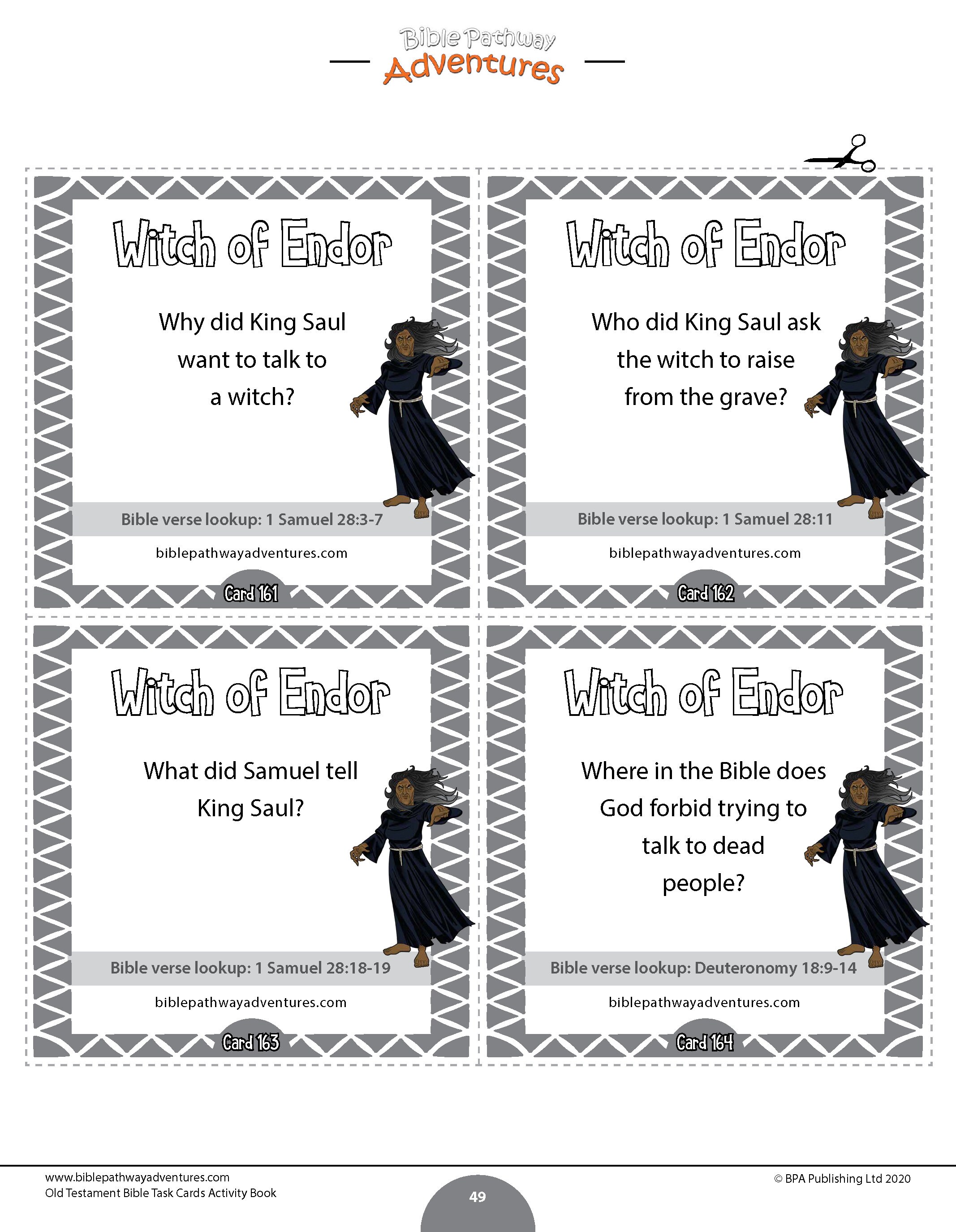 Bible Task Cards: Old Testament - Etsy