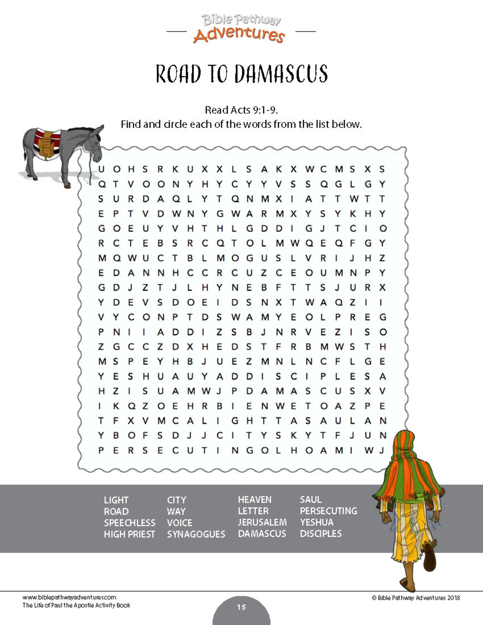 BUNDLE: Paul the Apostle Activity Books | Etsy