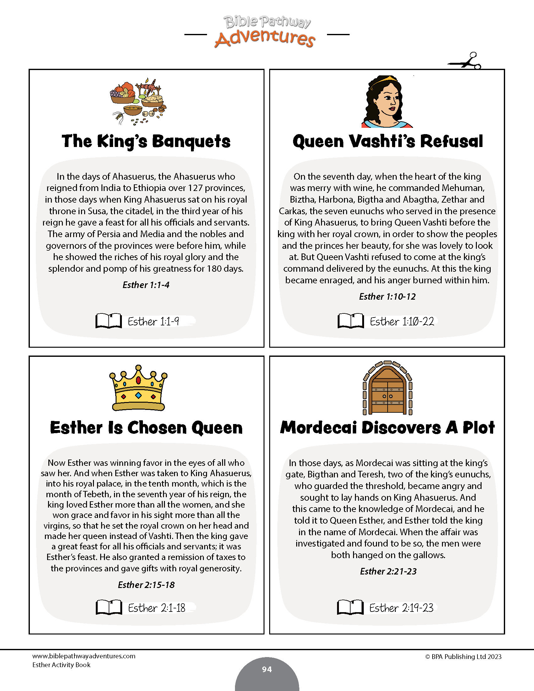 Esther Bible Activity Book - Etsy