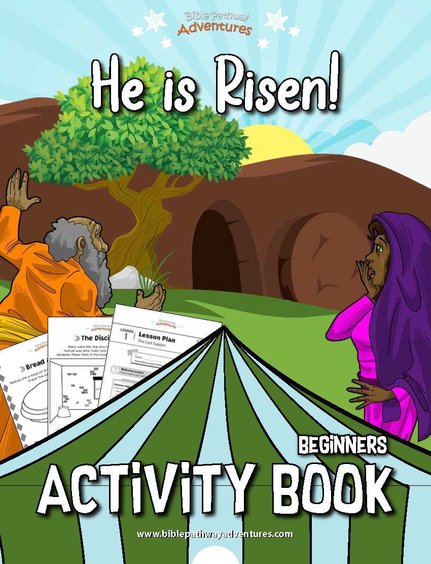 He is Risen! Activity Book for Beginners - Etsy
