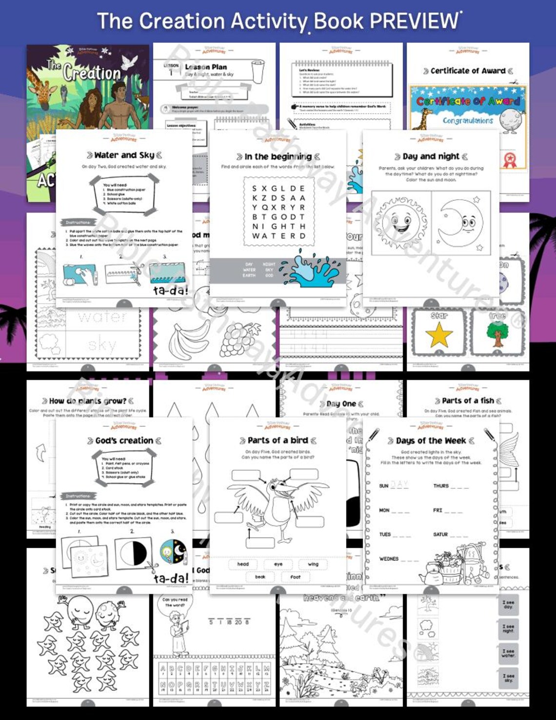 The Creation Activity Book for Beginners - Etsy