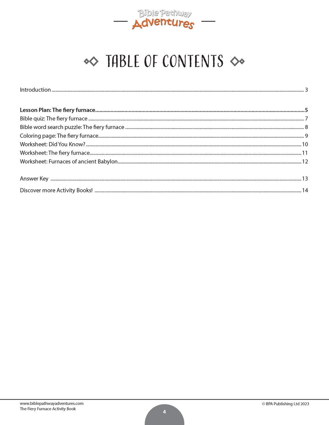 Bible Miracles: the Fiery Furnace Activity Book - Etsy