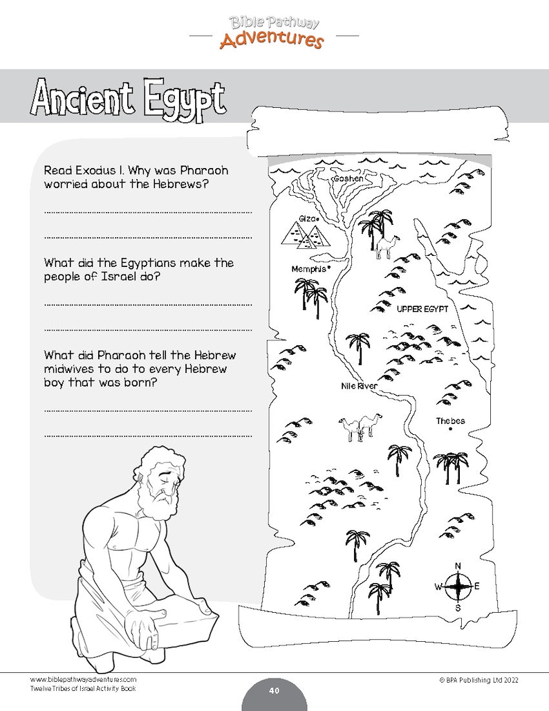 Twelve Tribes of Israel Activity Book for Kids Ages 6-12 - Etsy