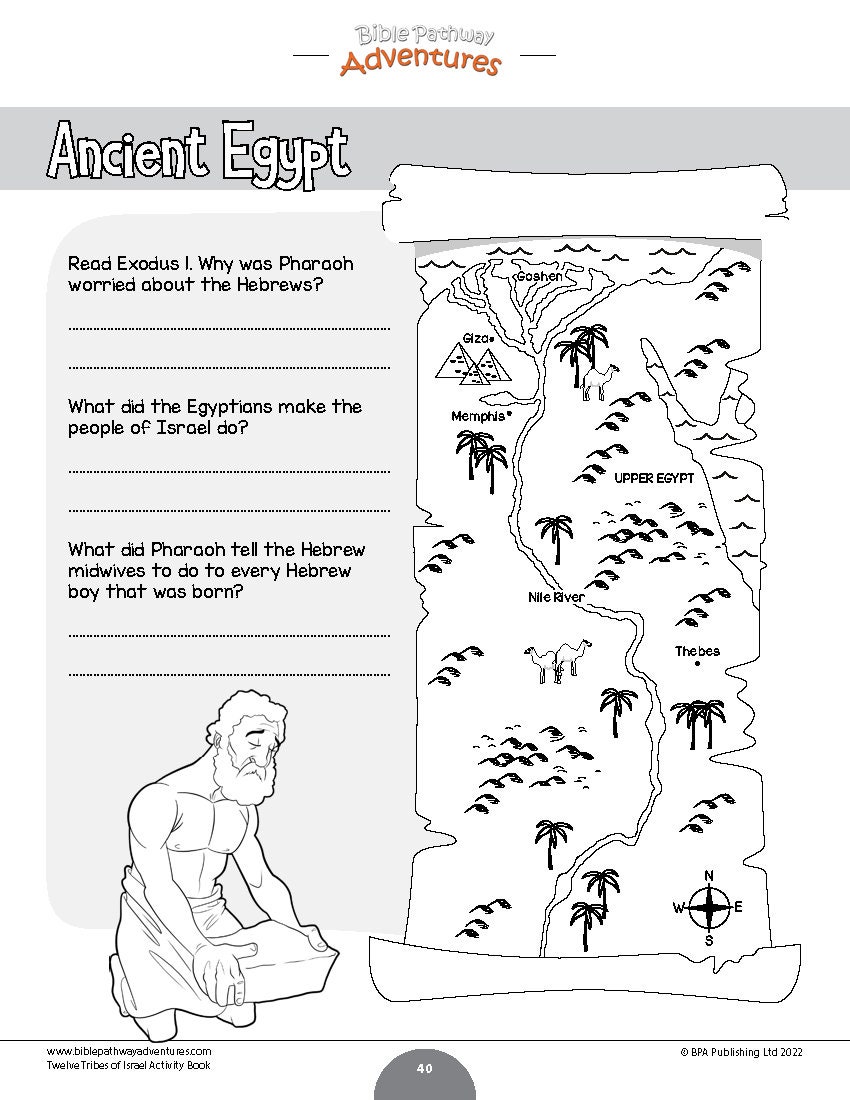 Twelve Tribes of Israel Activity Book for Kids Ages 6-12 - Etsy