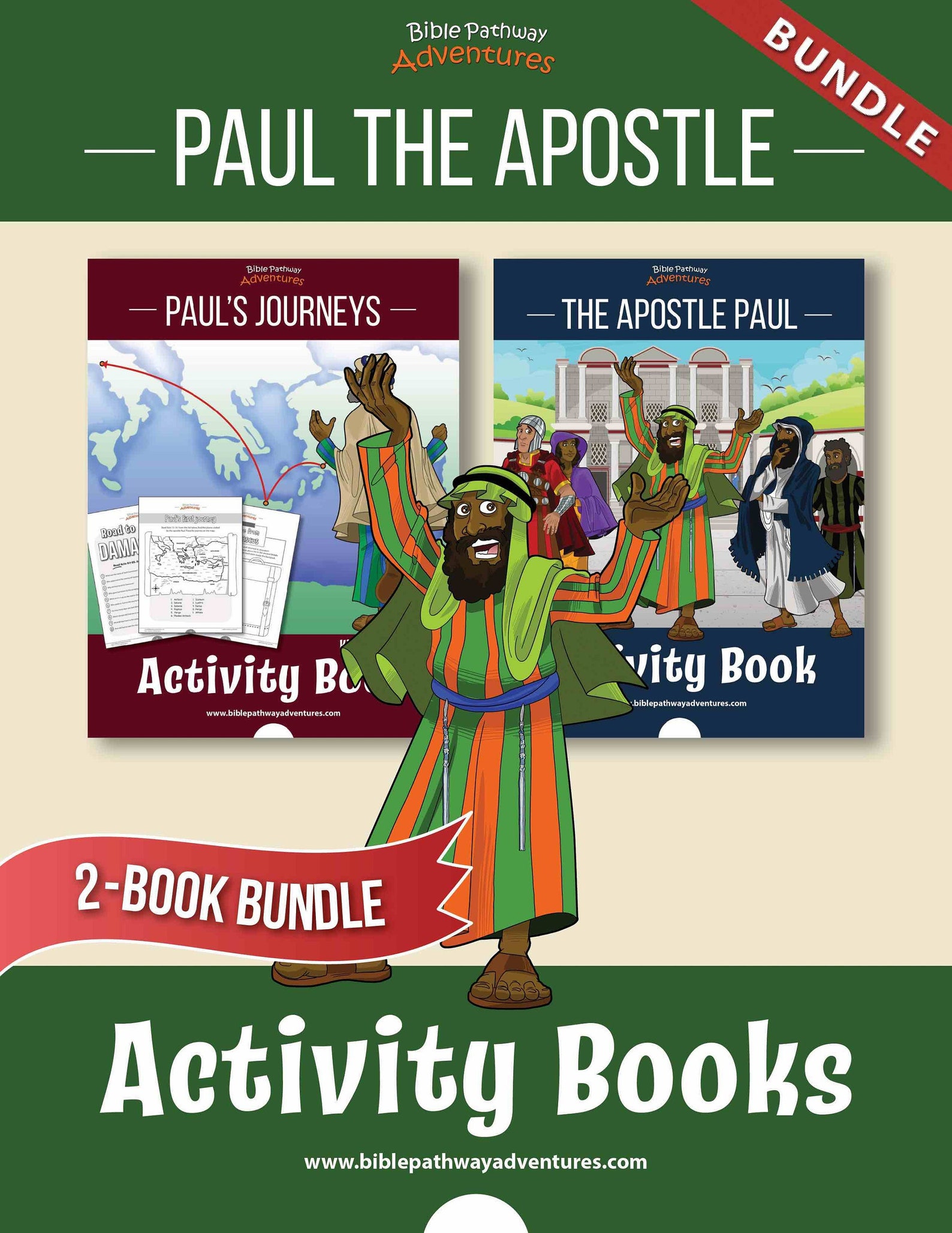 BUNDLE: Paul the Apostle Activity Books - Etsy