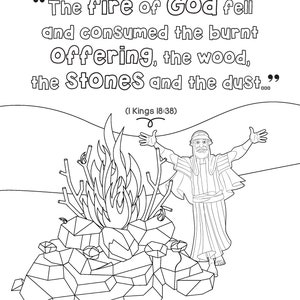 Bible Miracles: Elijah and the Prophets of Baal Activity Book - Etsy
