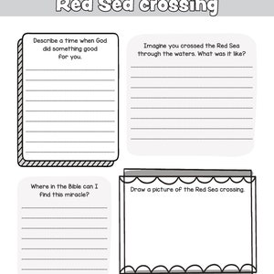 Bible Miracles: Red Sea Crossing Activity Book - Etsy