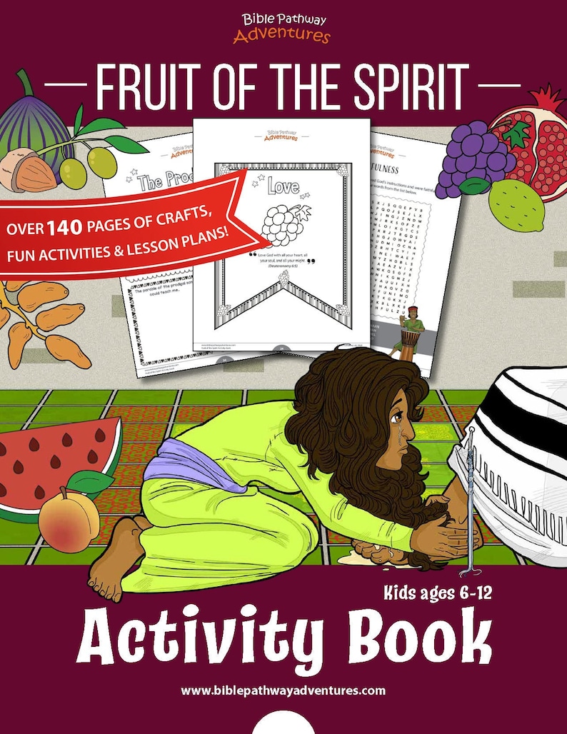 Fruit of the Spirit Activity Book & Lesson Plans | Etsy