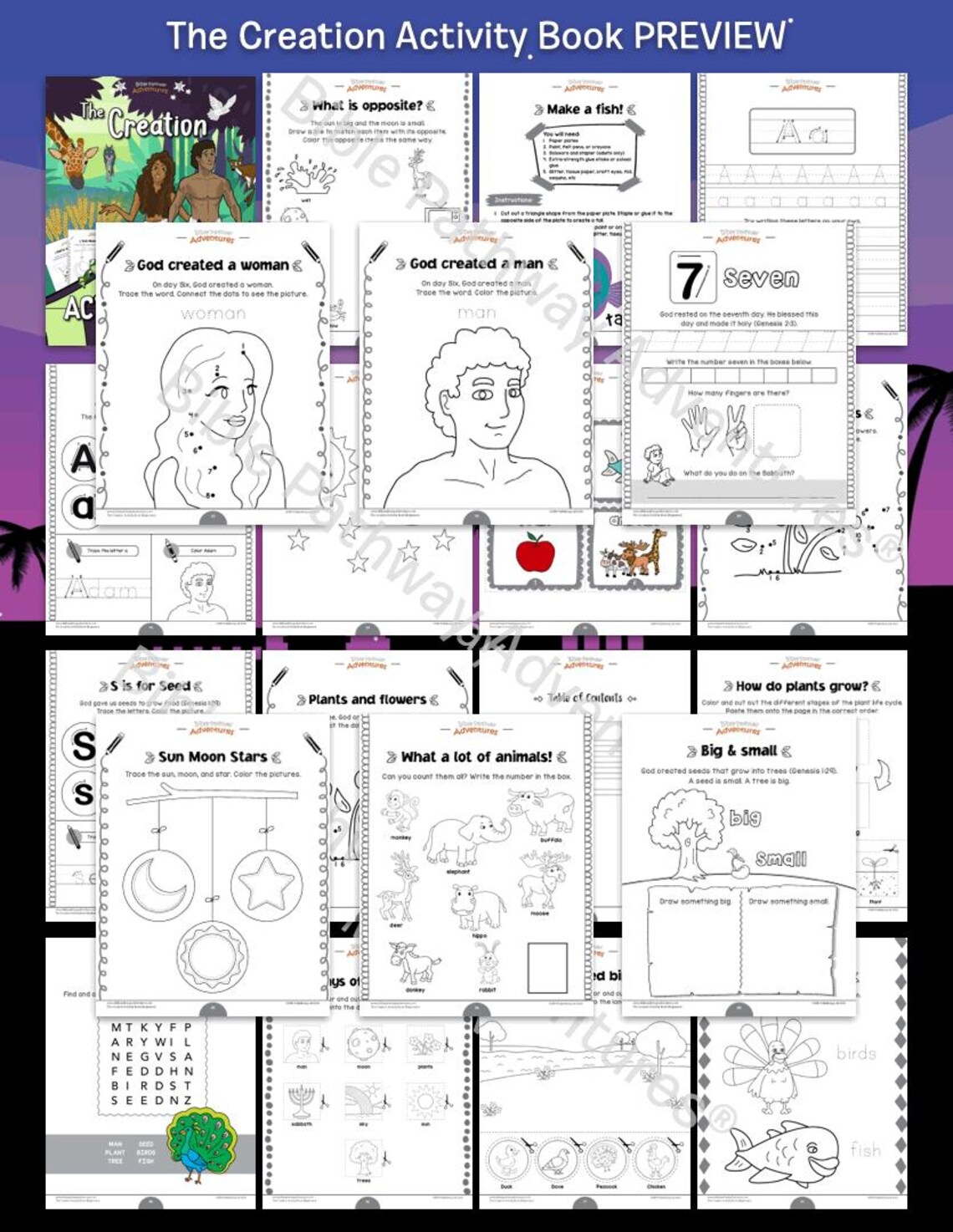 The Creation Activity Book for Beginners - Etsy