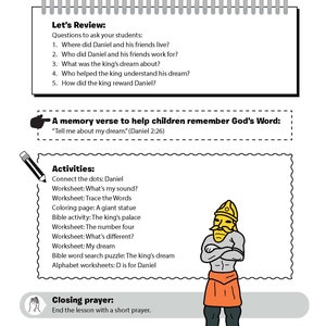 Daniel and the Lions Activity Book for Beginners - Etsy