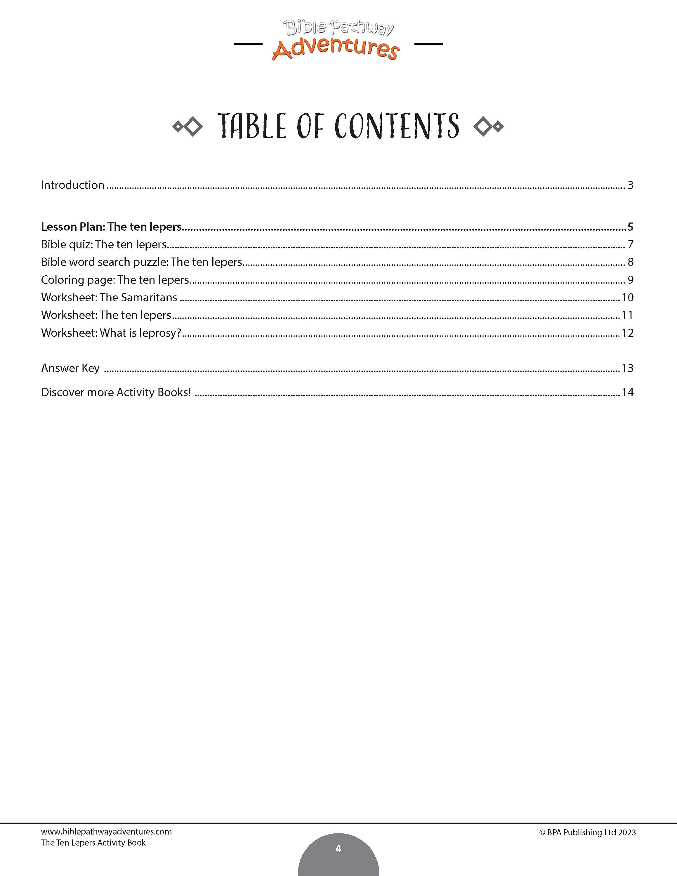 Bible Miracles: the Ten Lepers Activity Book - Etsy