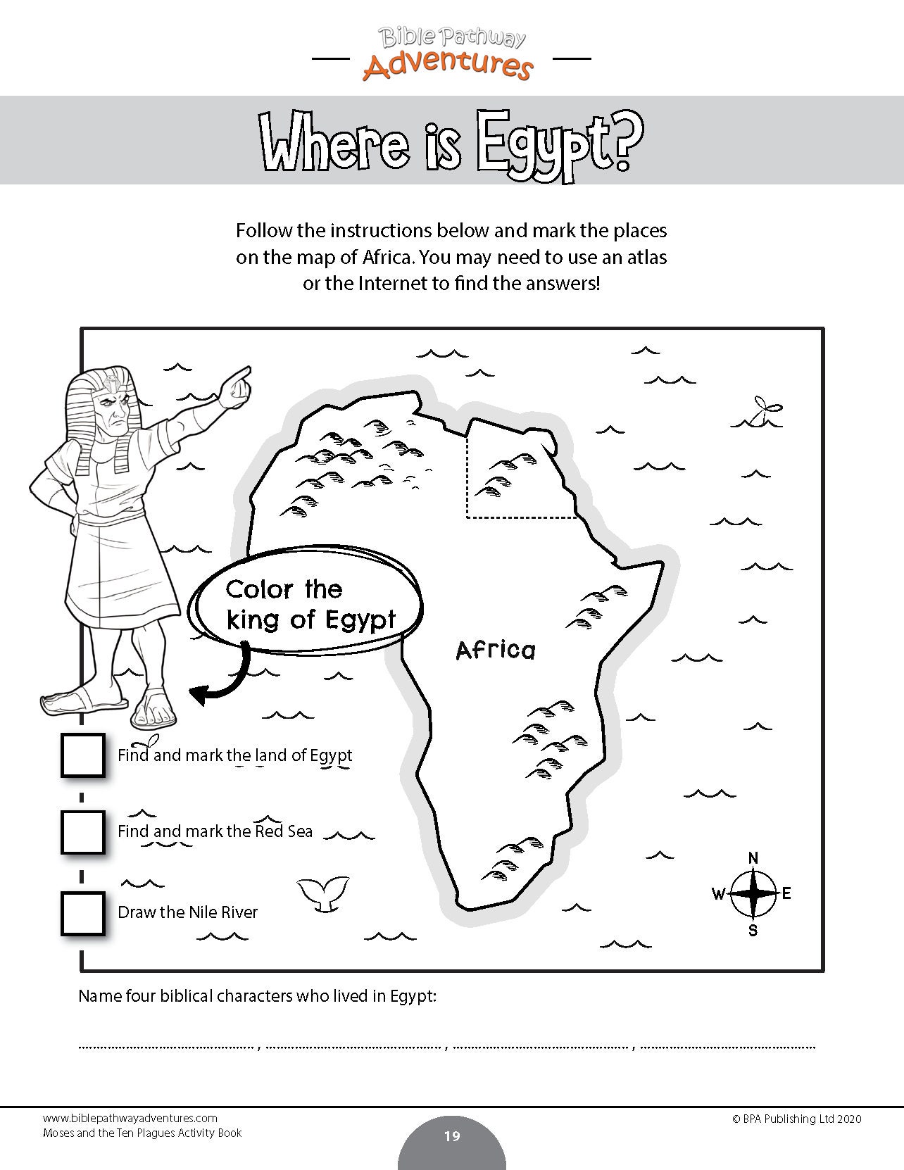 Moses and the Ten Plagues Printable Activity Book - Etsy Canada