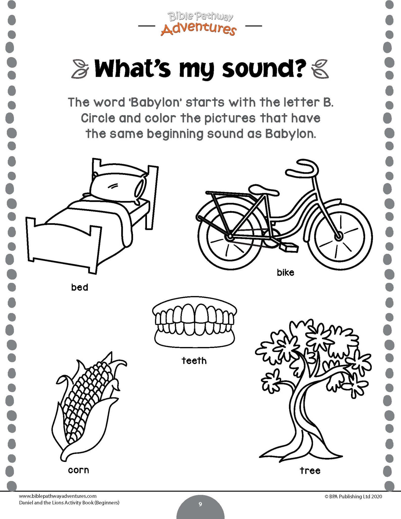 Daniel and the Lions Activity Book for Beginners - Etsy