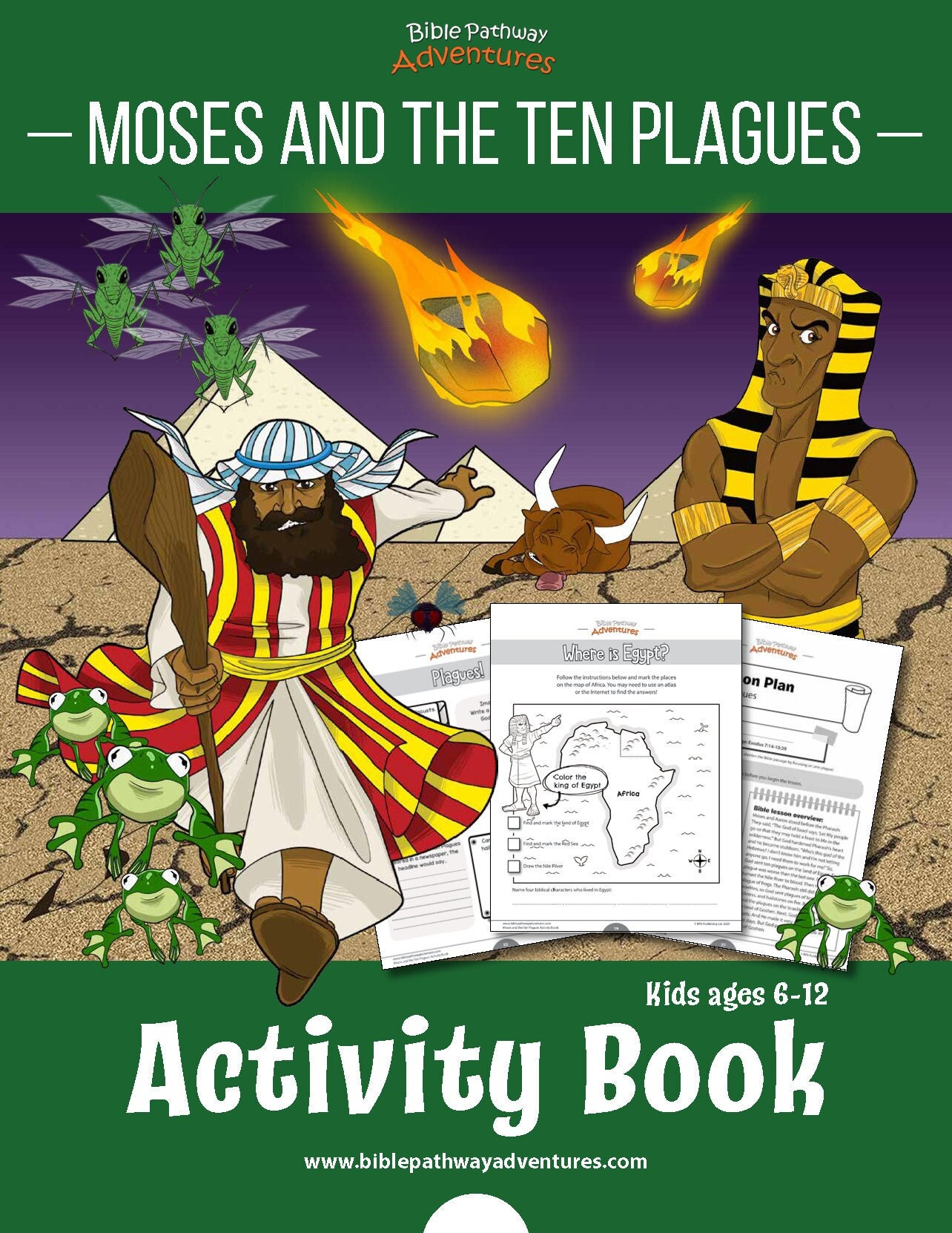Moses and the Ten Plagues Printable Activity Book - Etsy Canada