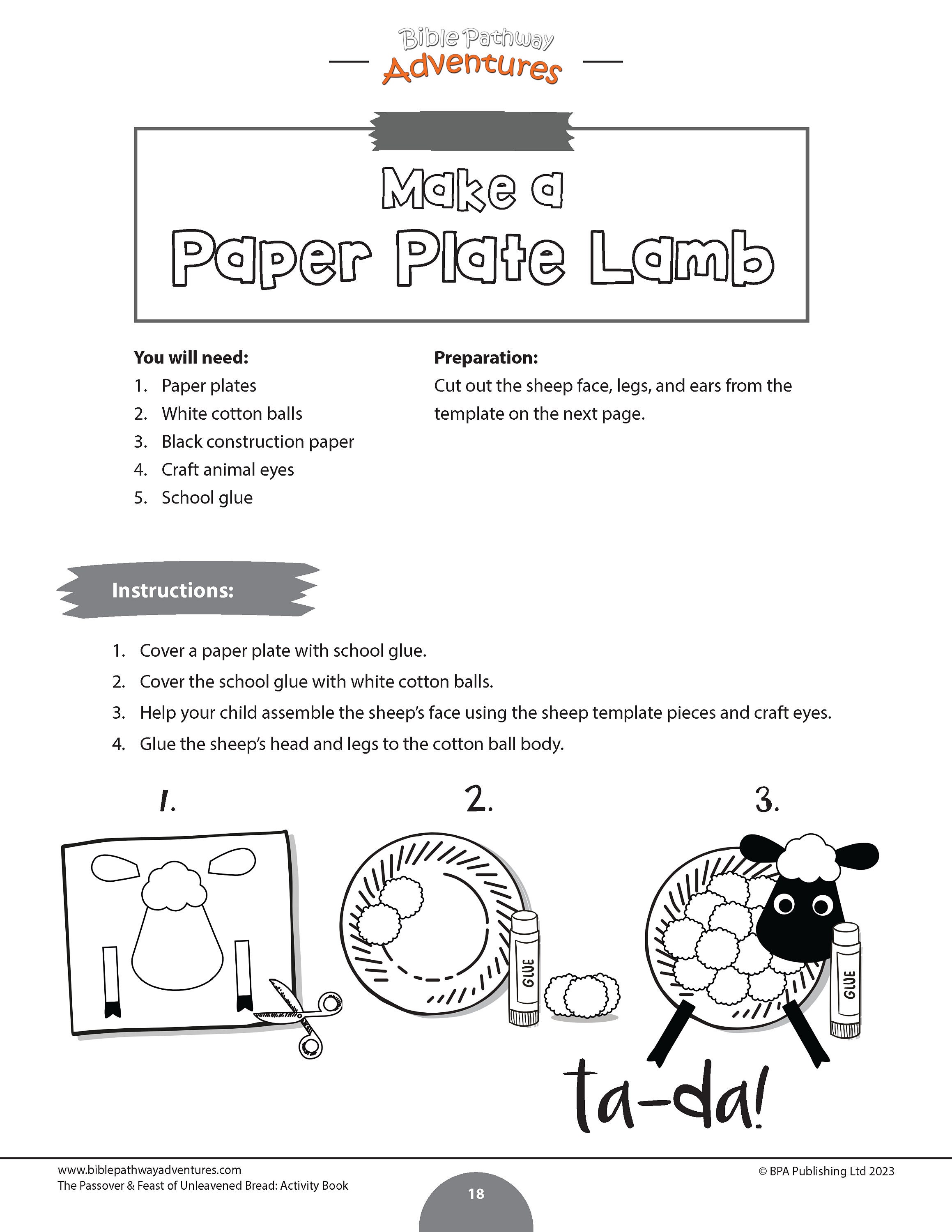 The Passover and Feast of Unleavened Bread Activity Book - Etsy