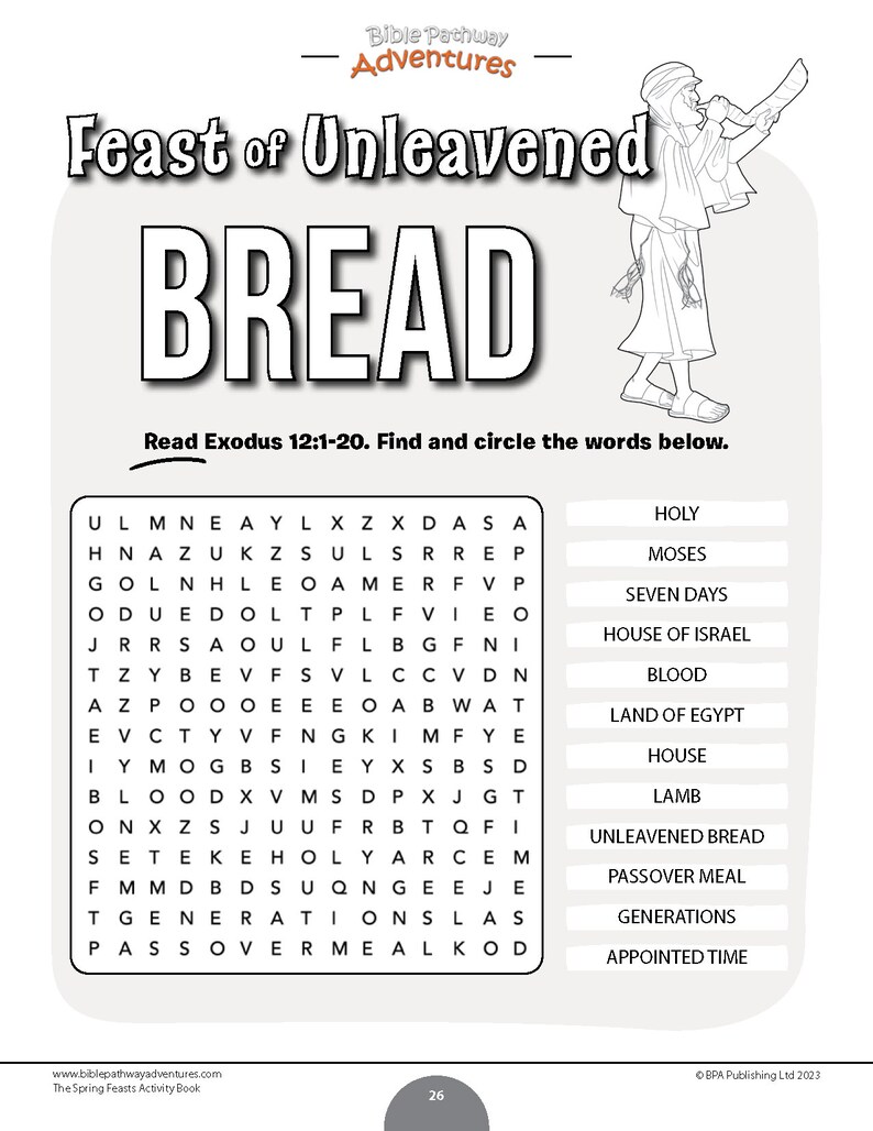 The Spring Feasts Activity Book: Passover First Fruits - Etsy