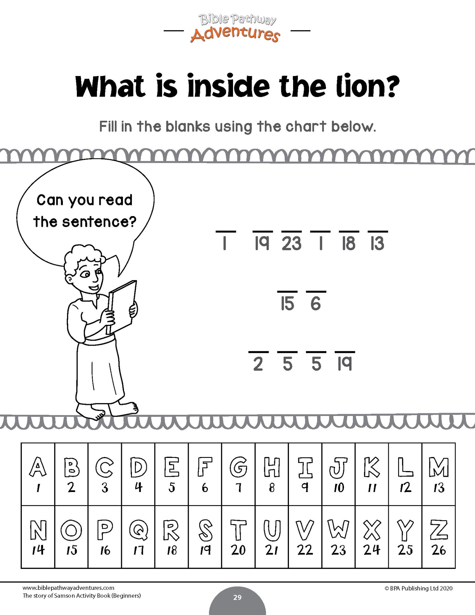 The Story of Samson Activity Book for Beginners - Etsy