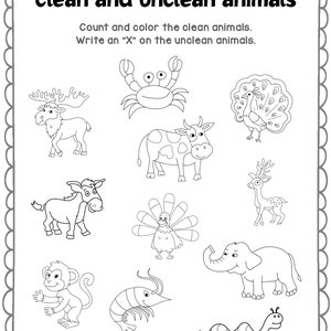 Clean and Unclean Activity Book for Beginners - Etsy