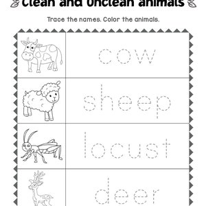 Clean and Unclean Activity Book for Beginners - Etsy