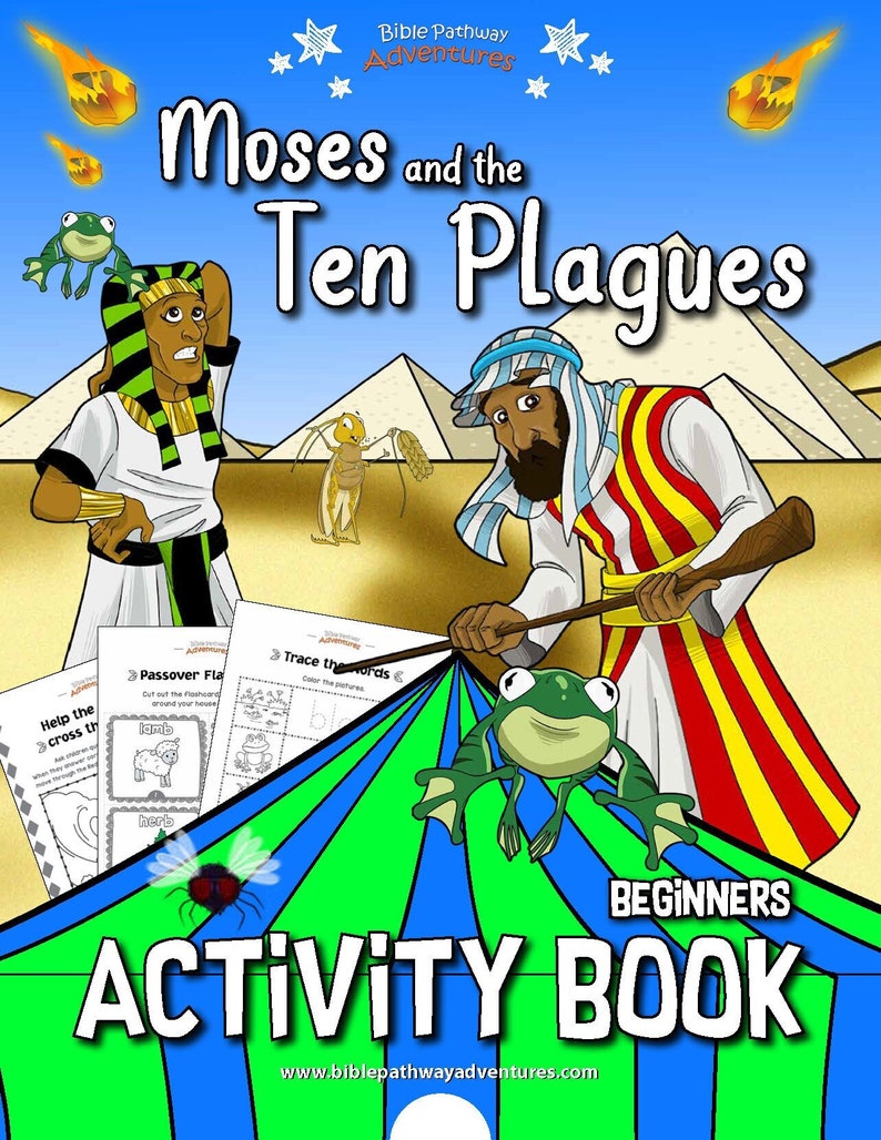 Moses and the Ten Plagues Activity Book - Etsy Canada
