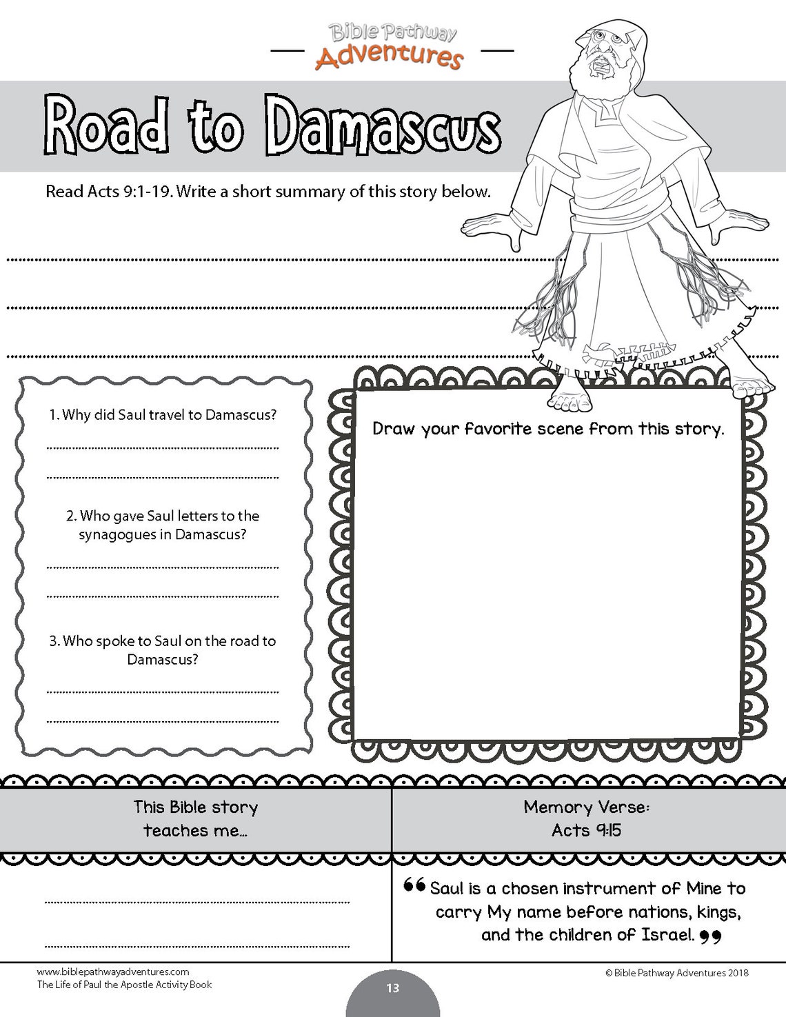 BUNDLE: Paul the Apostle Activity Books | Etsy