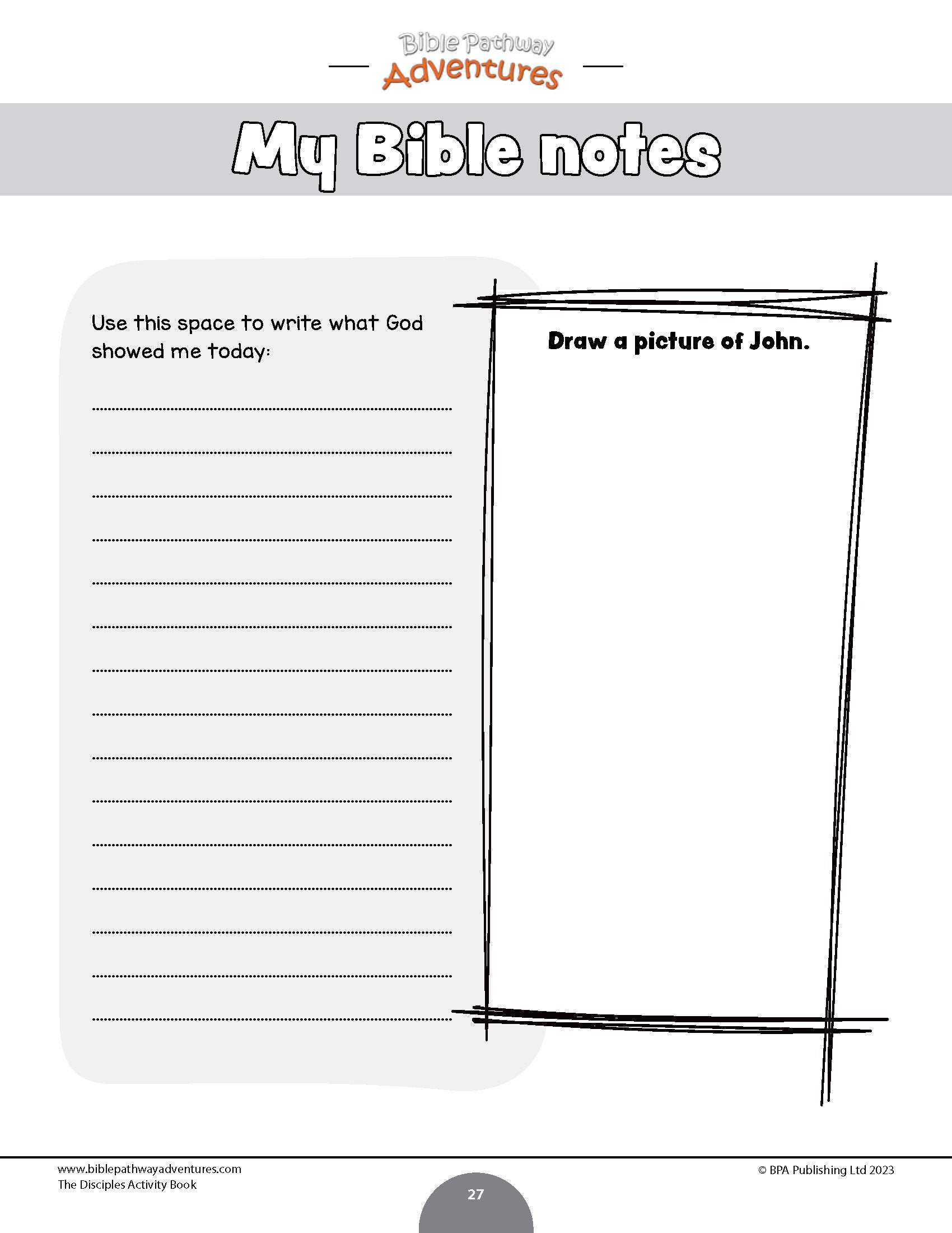 The Disciples Activity Book - Etsy