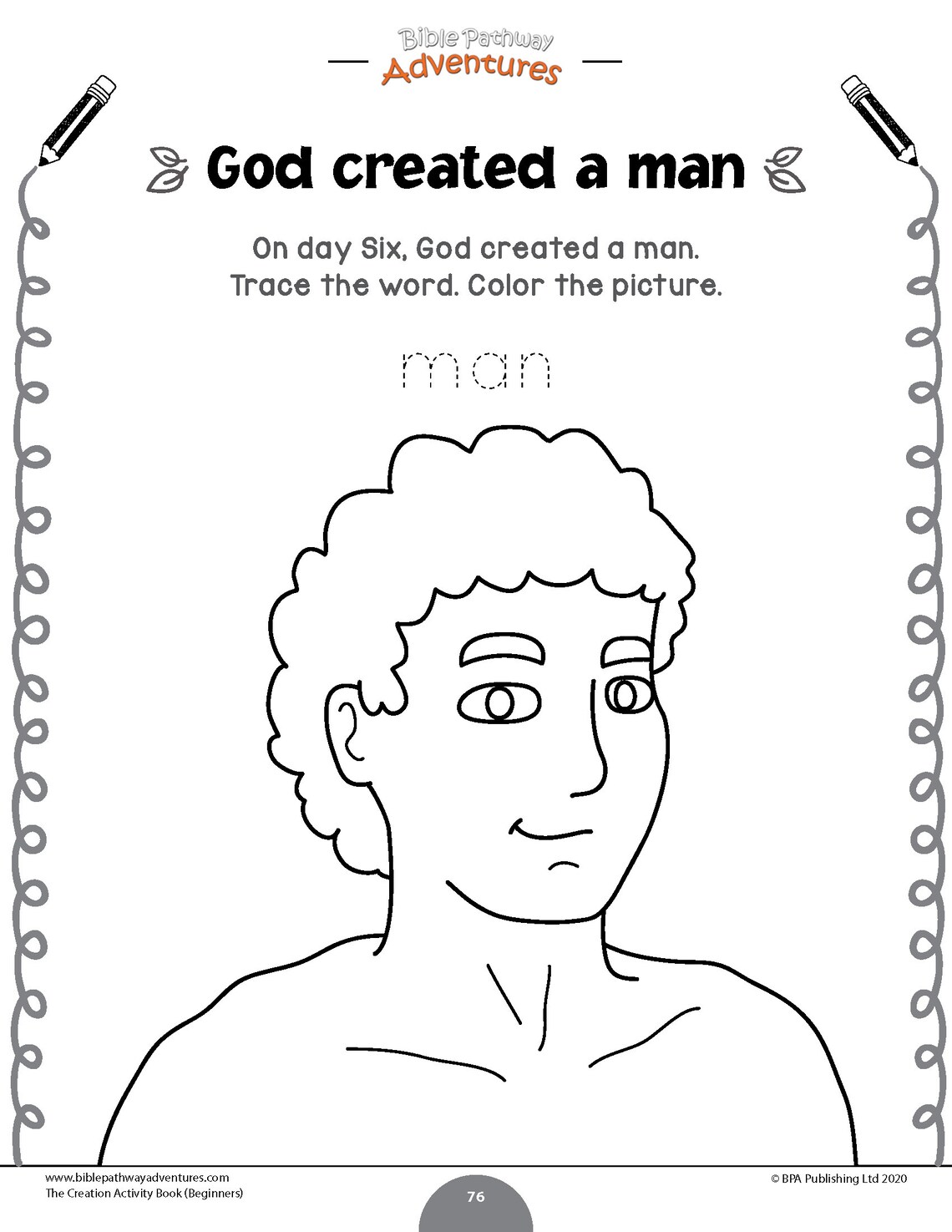 The Creation Activity Book for Beginners - Etsy