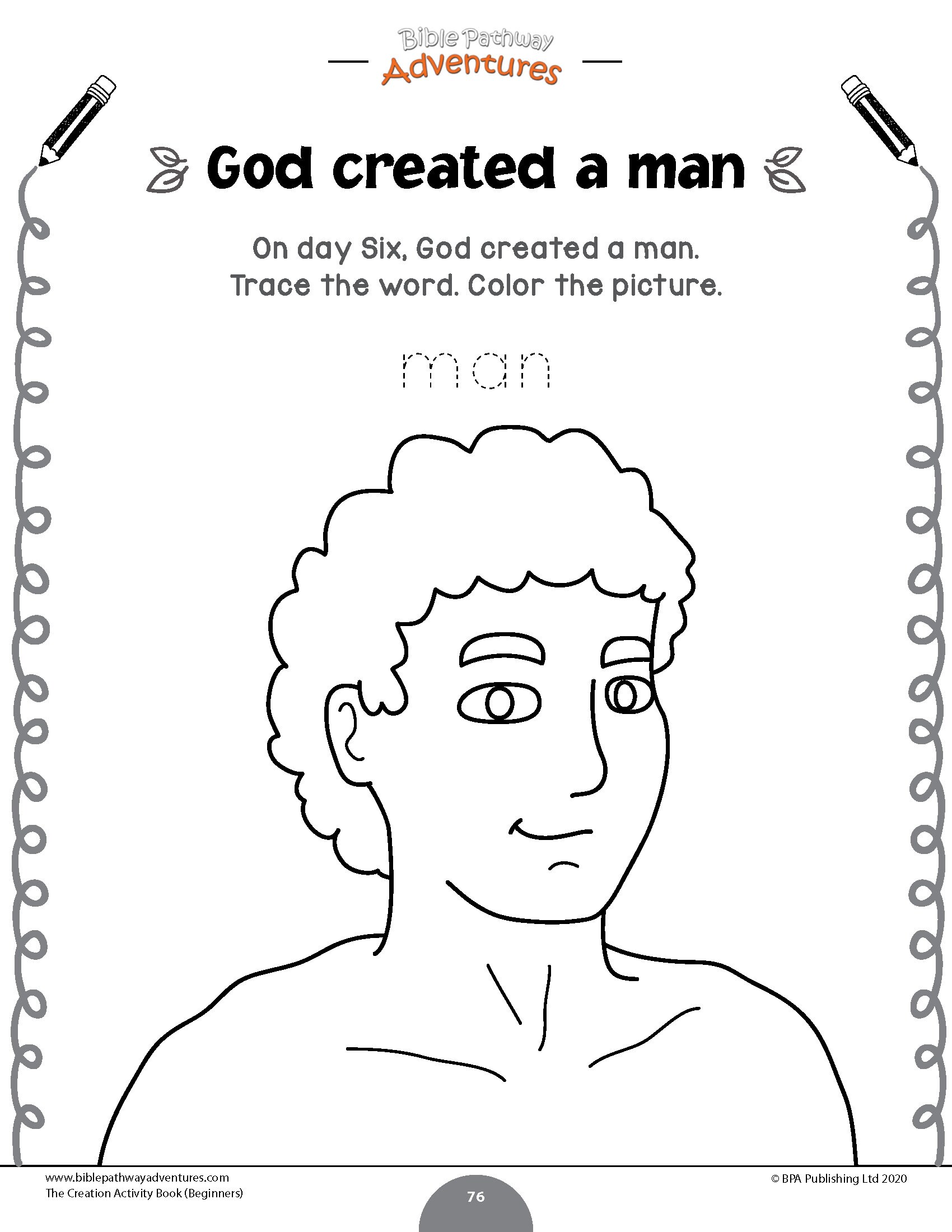 The Creation Activity Book for Beginners - Etsy