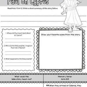 BUNDLE: Paul the Apostle Activity Books | Etsy
