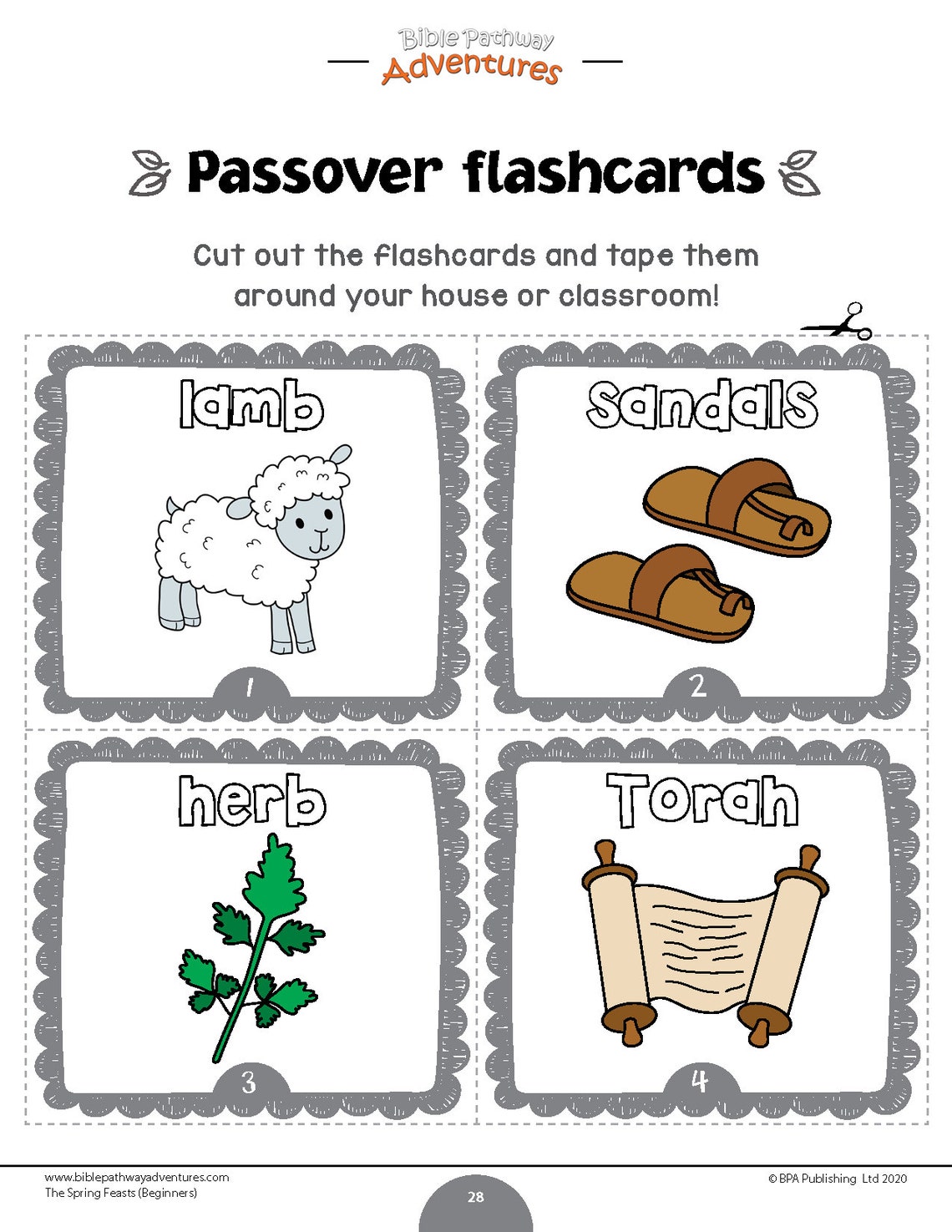 The Spring Feasts Activity Book for Beginners - Etsy