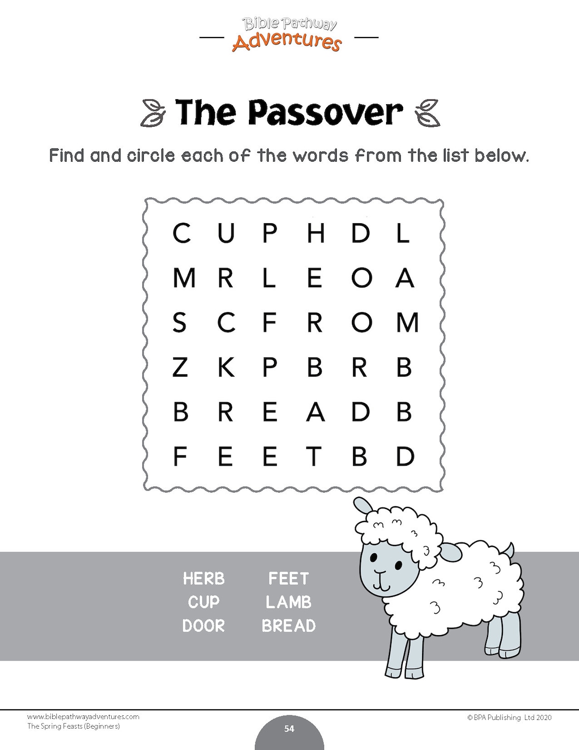 The Spring Feasts Activity Book for Beginners - Etsy