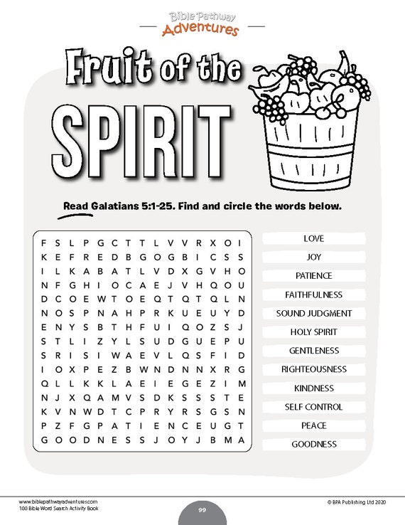 Holy Spirit Word Search