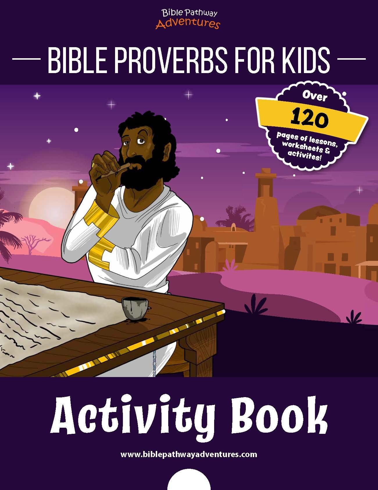 Bible Proverbs for Kids Coloring Activity Book - Etsy